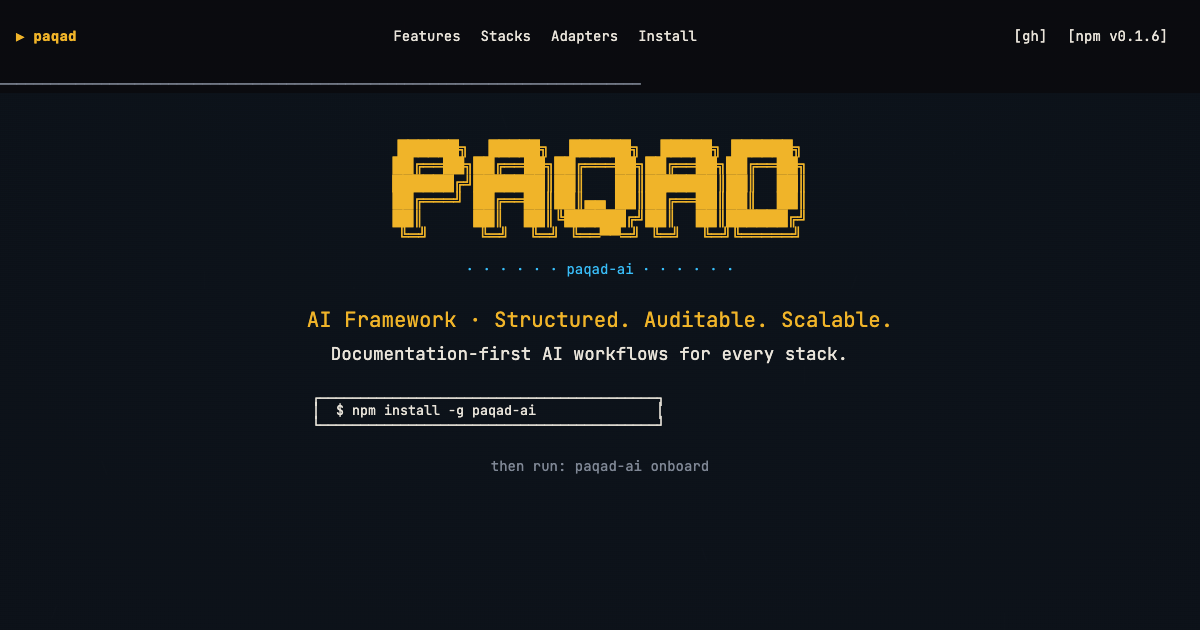 paqad-ai — Make your AI agent stop guessing